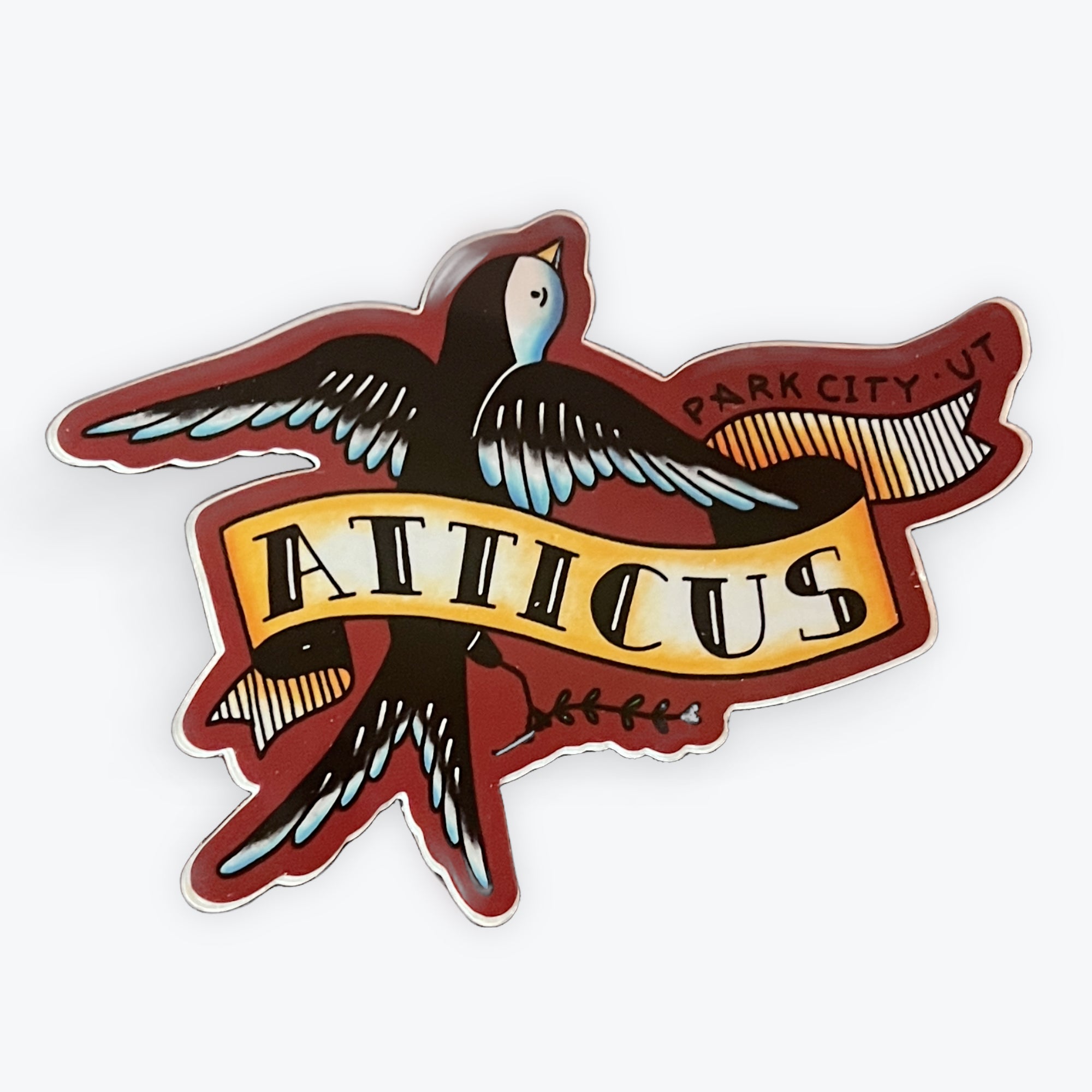 Atticus Tattooed Finch Sticker | Atticus Coffee & Teahouse