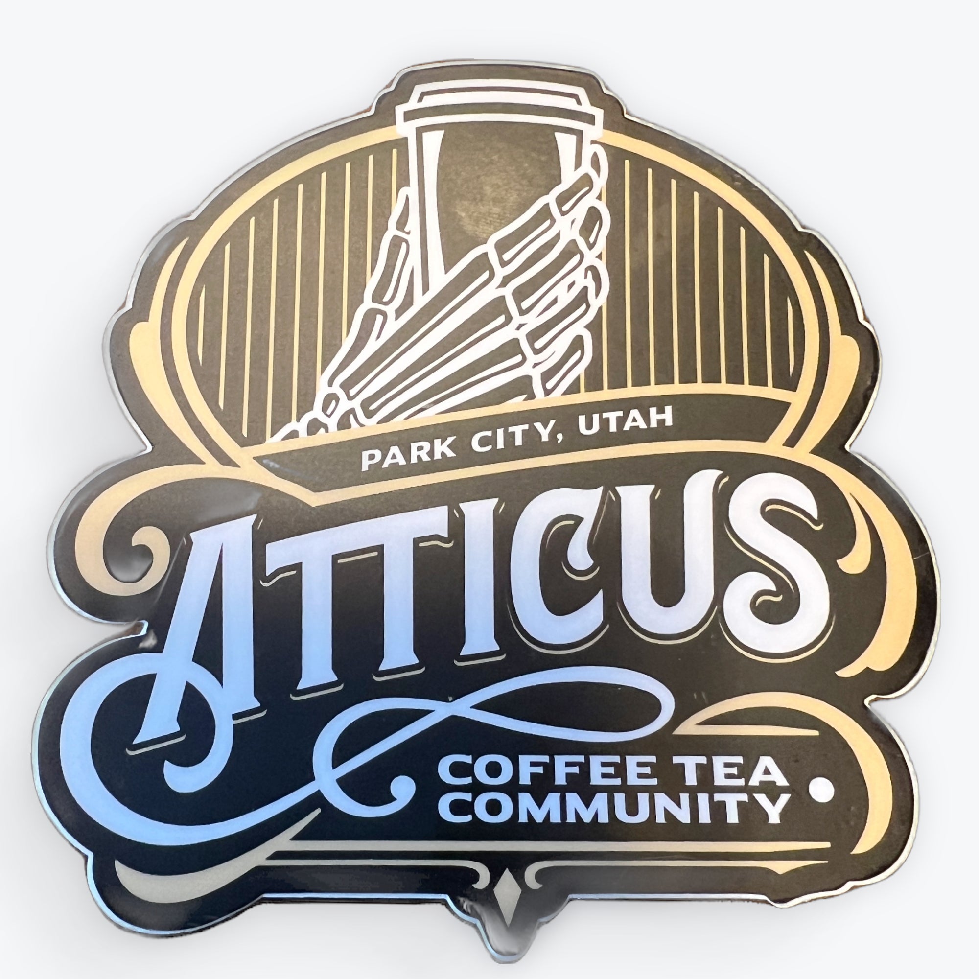 Atticus Full Logo Sticker | Atticus Coffee & Teahouse